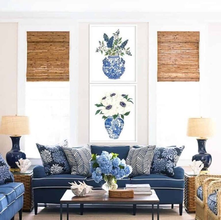 +20 ideas de salas de estar en tonos azules - SALA COMEDOR
